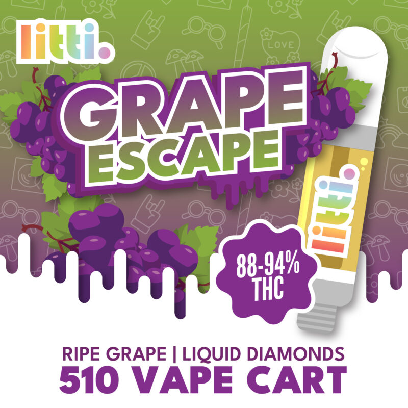 Litti | Grape Escape 510 Thread Cartridge | 1922 Cannabis Retail
